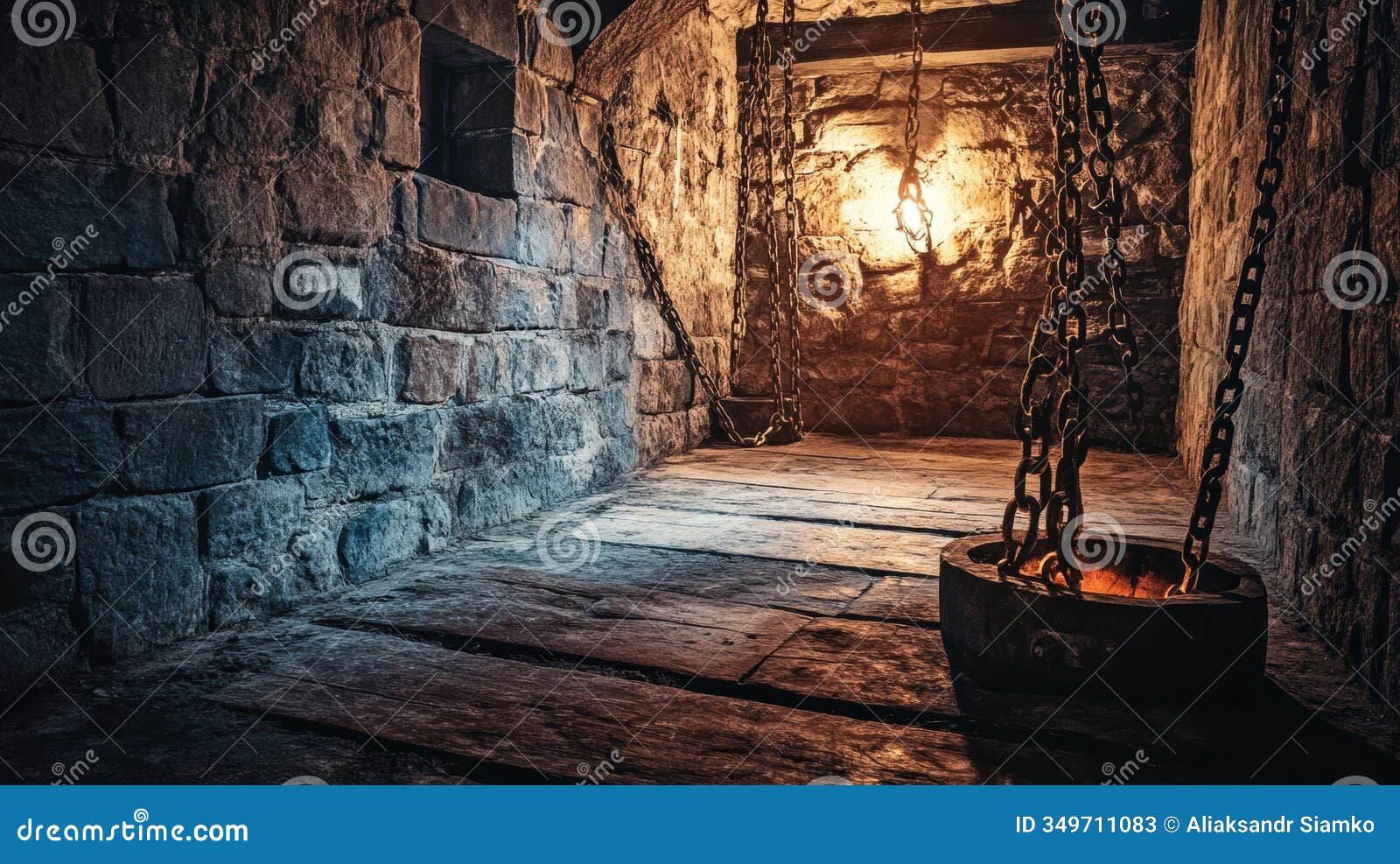 Iron Chains With Wood Texture Royalty-Free Stock Photography ...