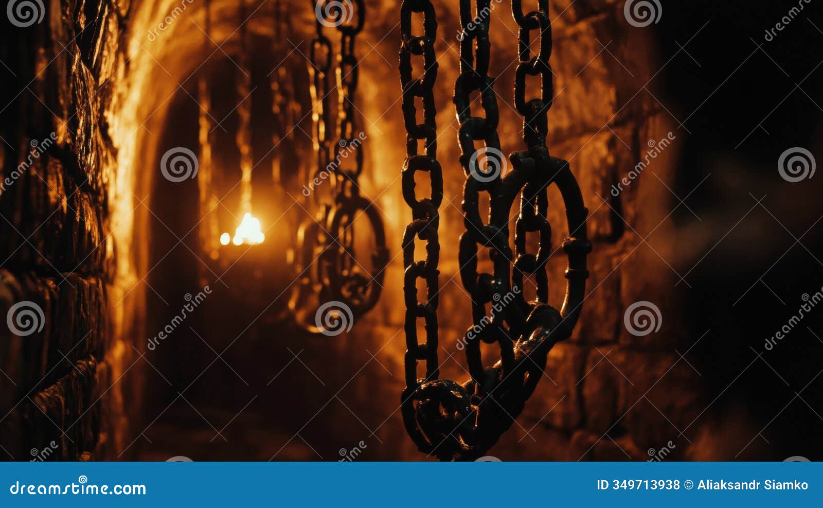 Iron Chains With Wood Texture Royalty-Free Stock Photography ...