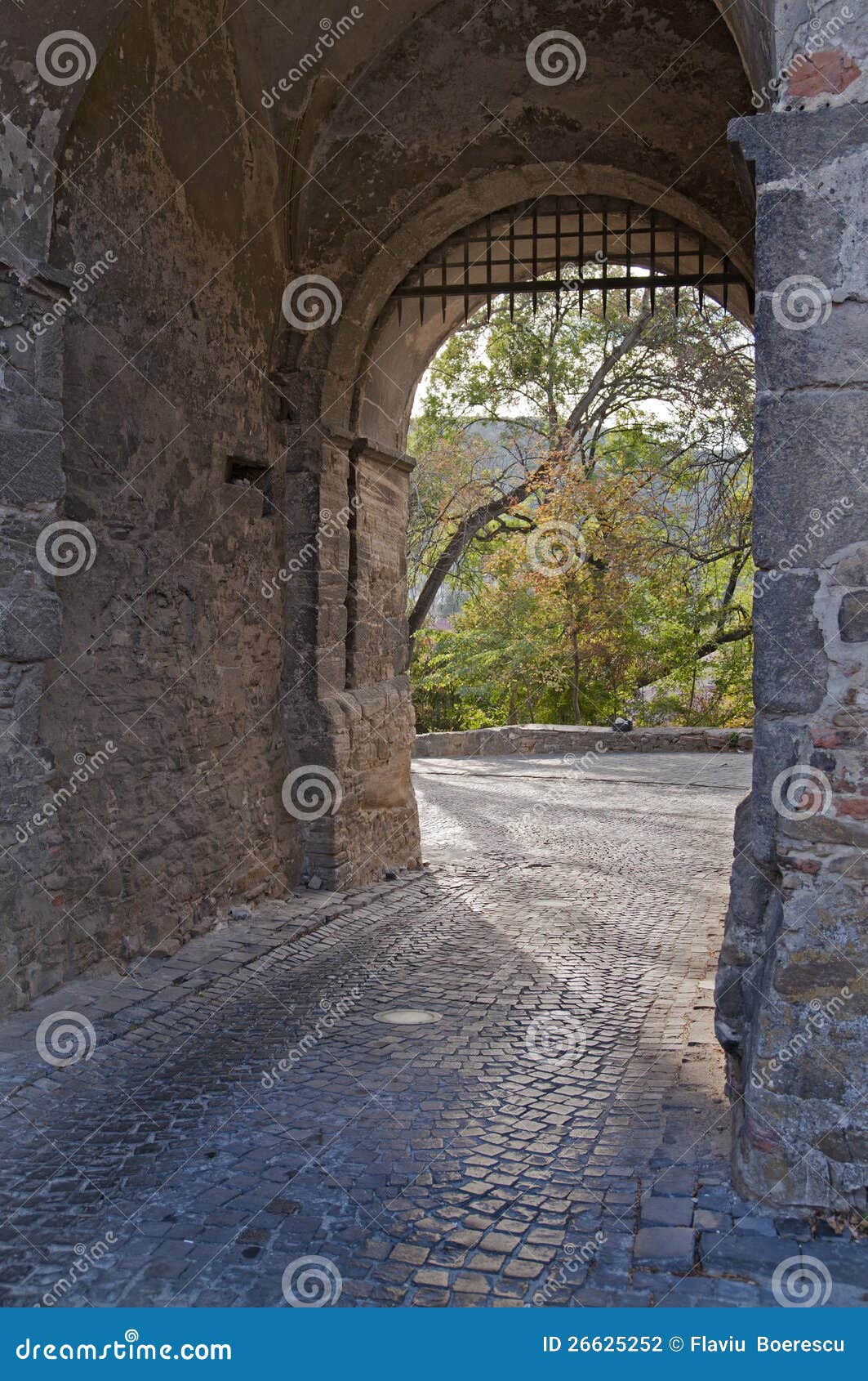 Castle entrance gate stock photo. Image of exit, architecture - 26625252