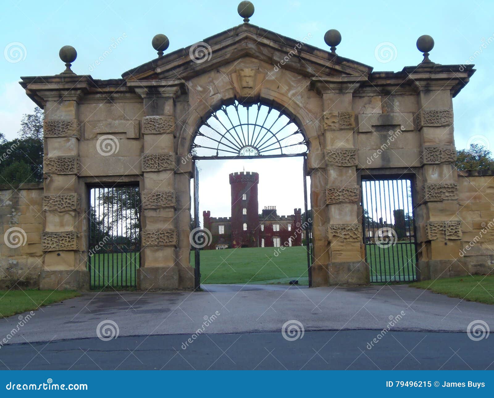 Castle entrance stock image. Image of tower, castle, royal - 79496215