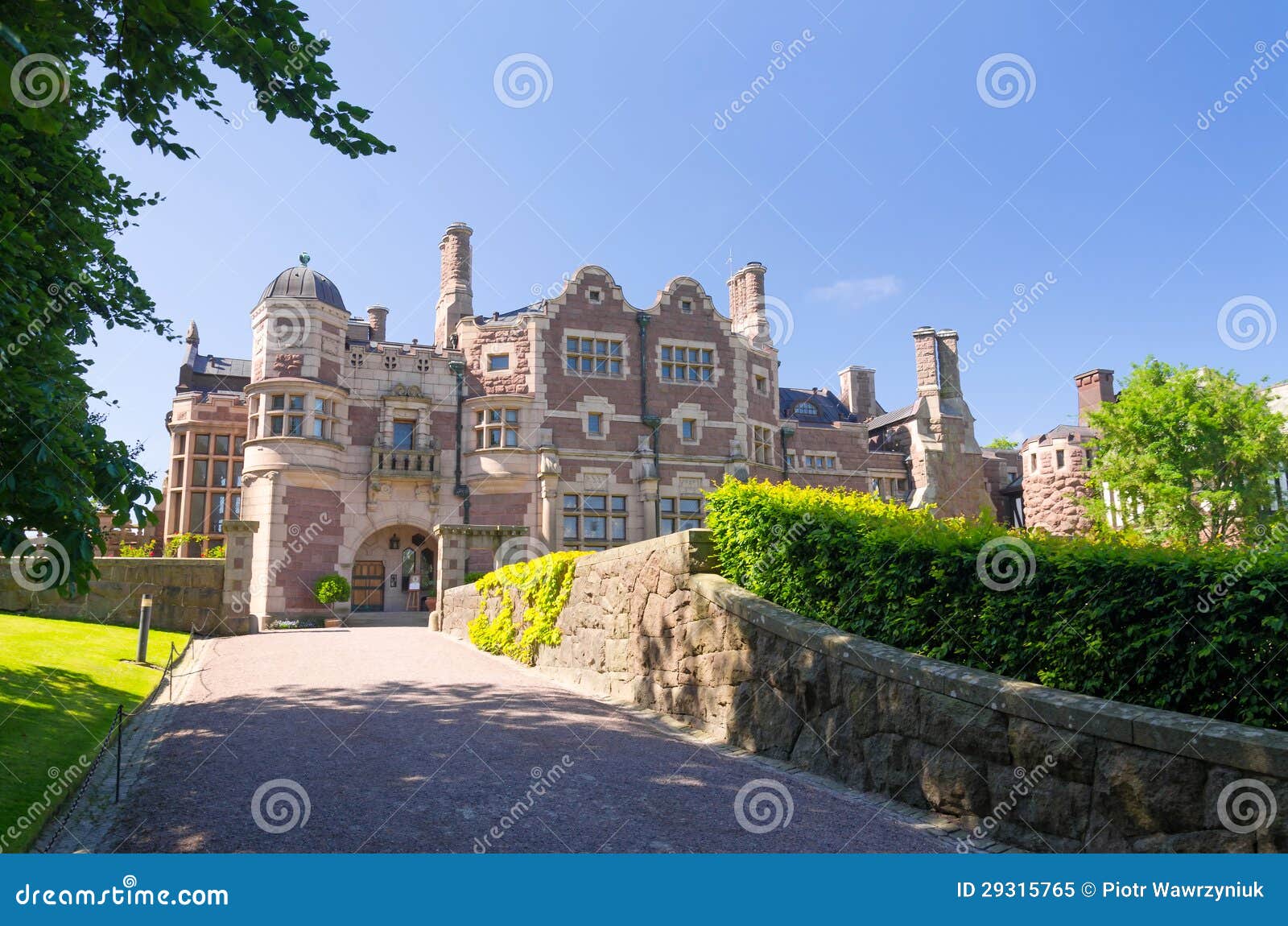 Castle entry way stock image. Image of mystic, kungsbacka - 29315765