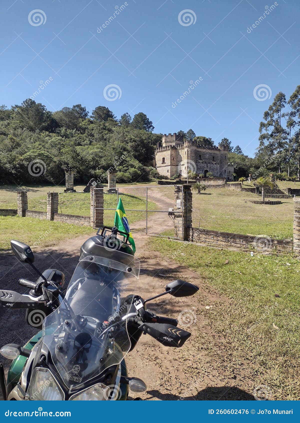 The Castle Estrada Do Mar Brazil Motorcycle Stock Photo - Image of ...