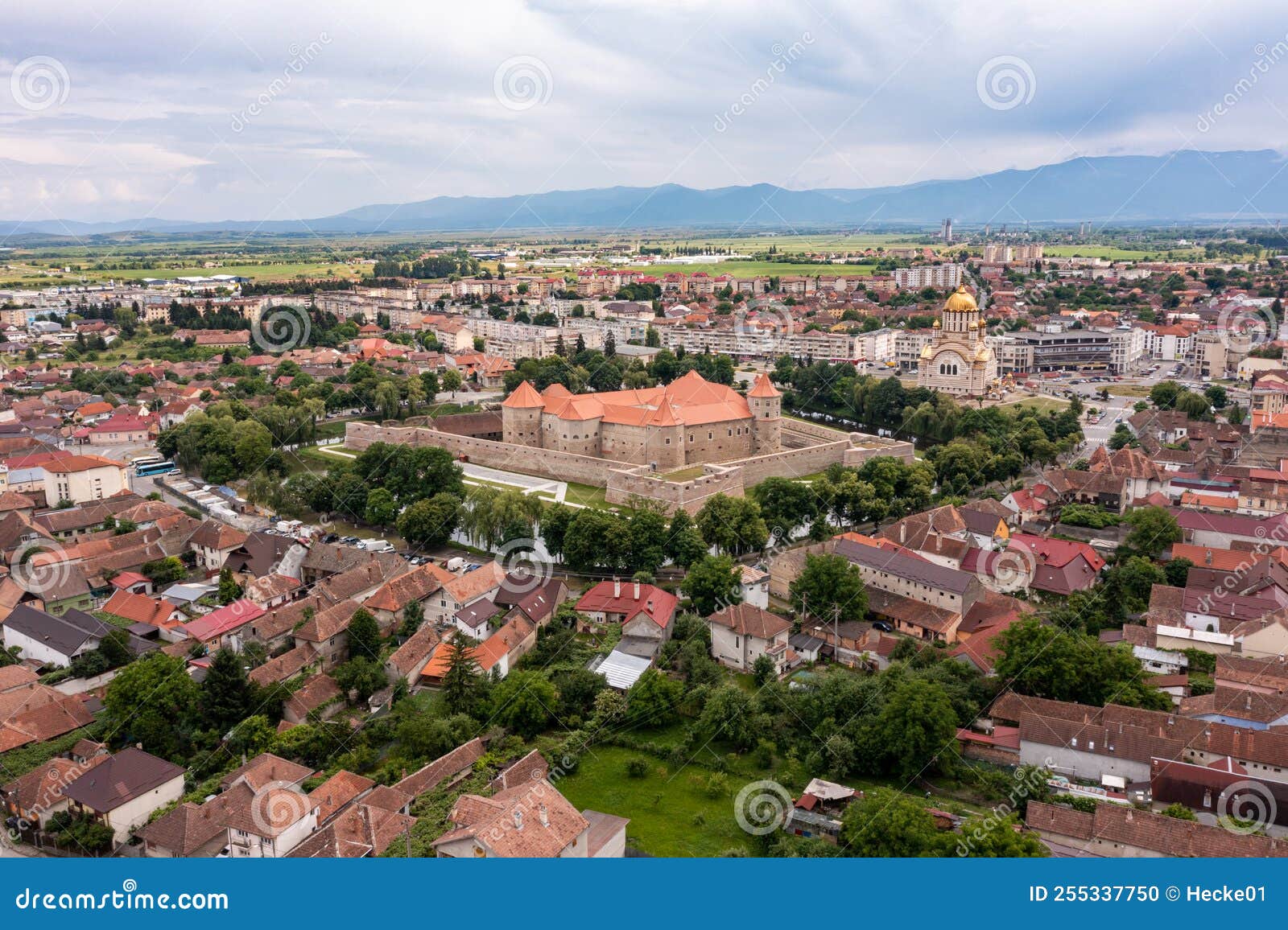 Castle of Fagaras in Romania Stock Photo - Image of fortress, heritage ...