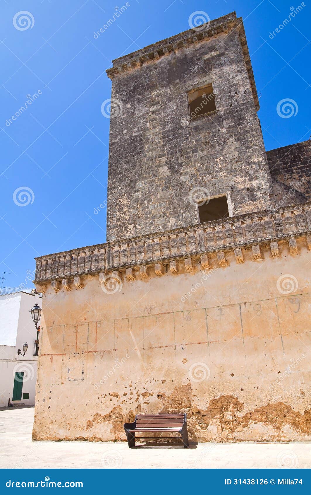 Castle of Felline. Puglia. Italy Stock Photo - Image of ancient ...