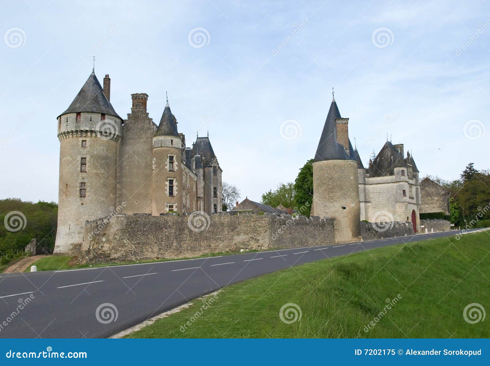 Castle in fields stock image. Image of fortress, historical - 7202175