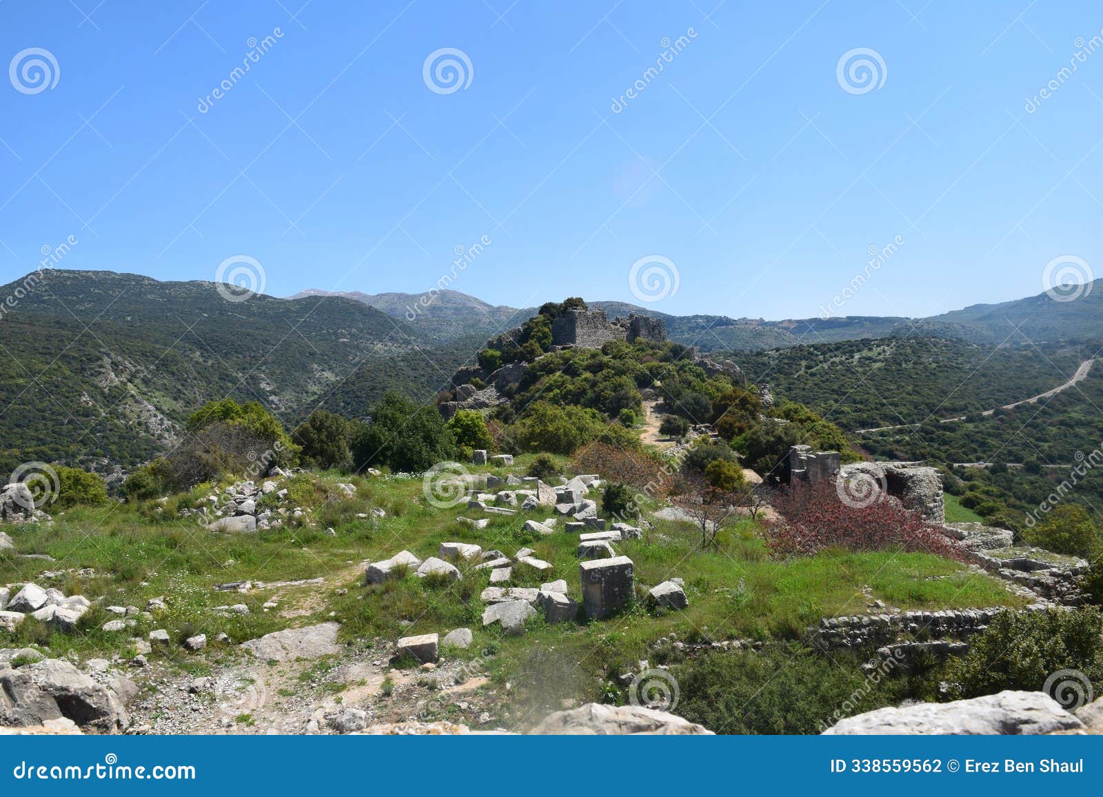 A Castle from the First Century AD Stock Photo - Image of village, tree ...