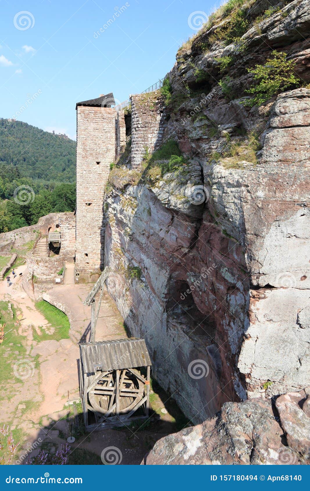 Medieval Fort of Fleckenstein Stock Photo - Image of murderess ...