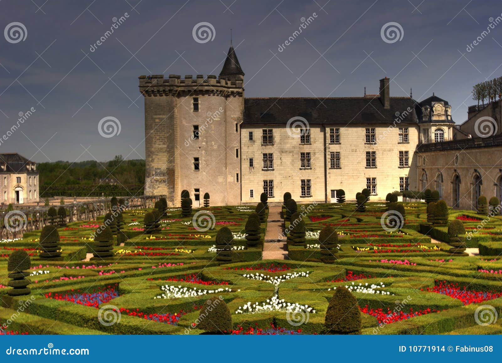 Castle and flowers garden stock photo. Image of castle - 10771914