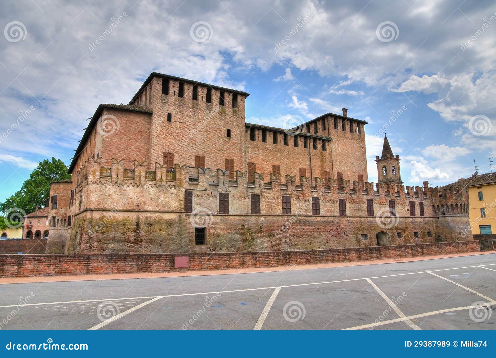 Castle of Fontanellato. Emilia-Romagna. Italy Stock Image - Image of ...