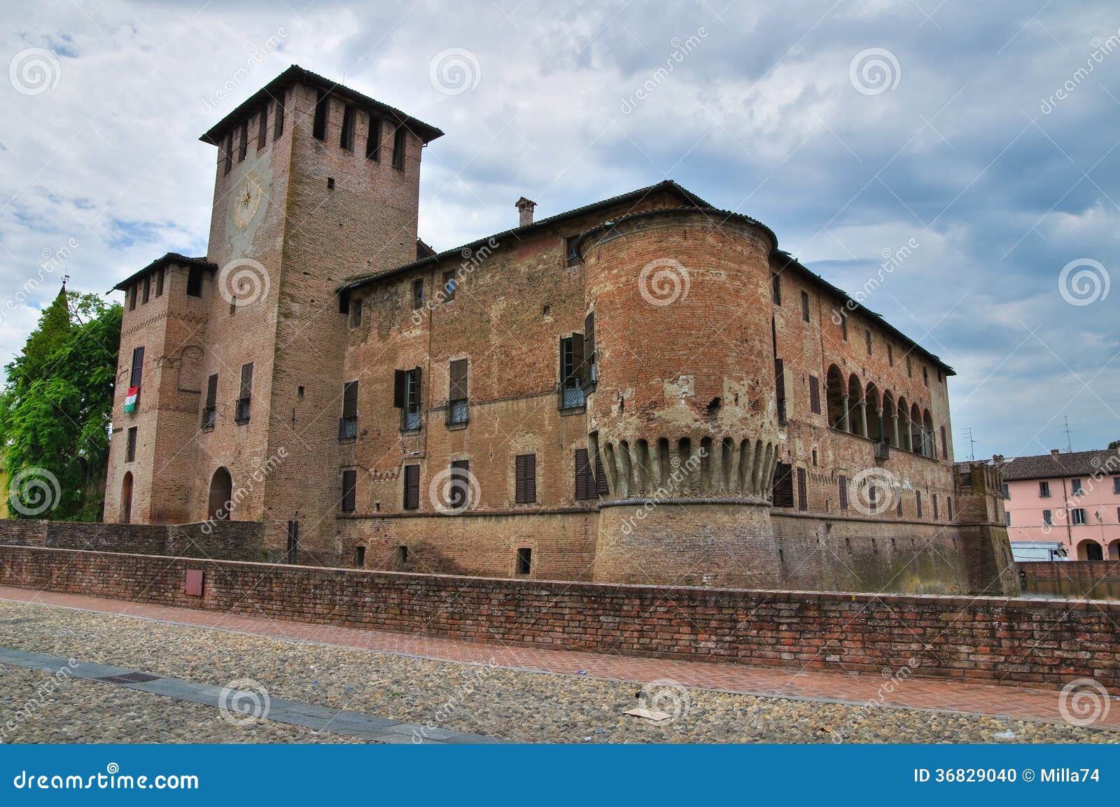 Castle of Fontanellato. Emilia-Romagna. Italy Stock Photo - Image of ...