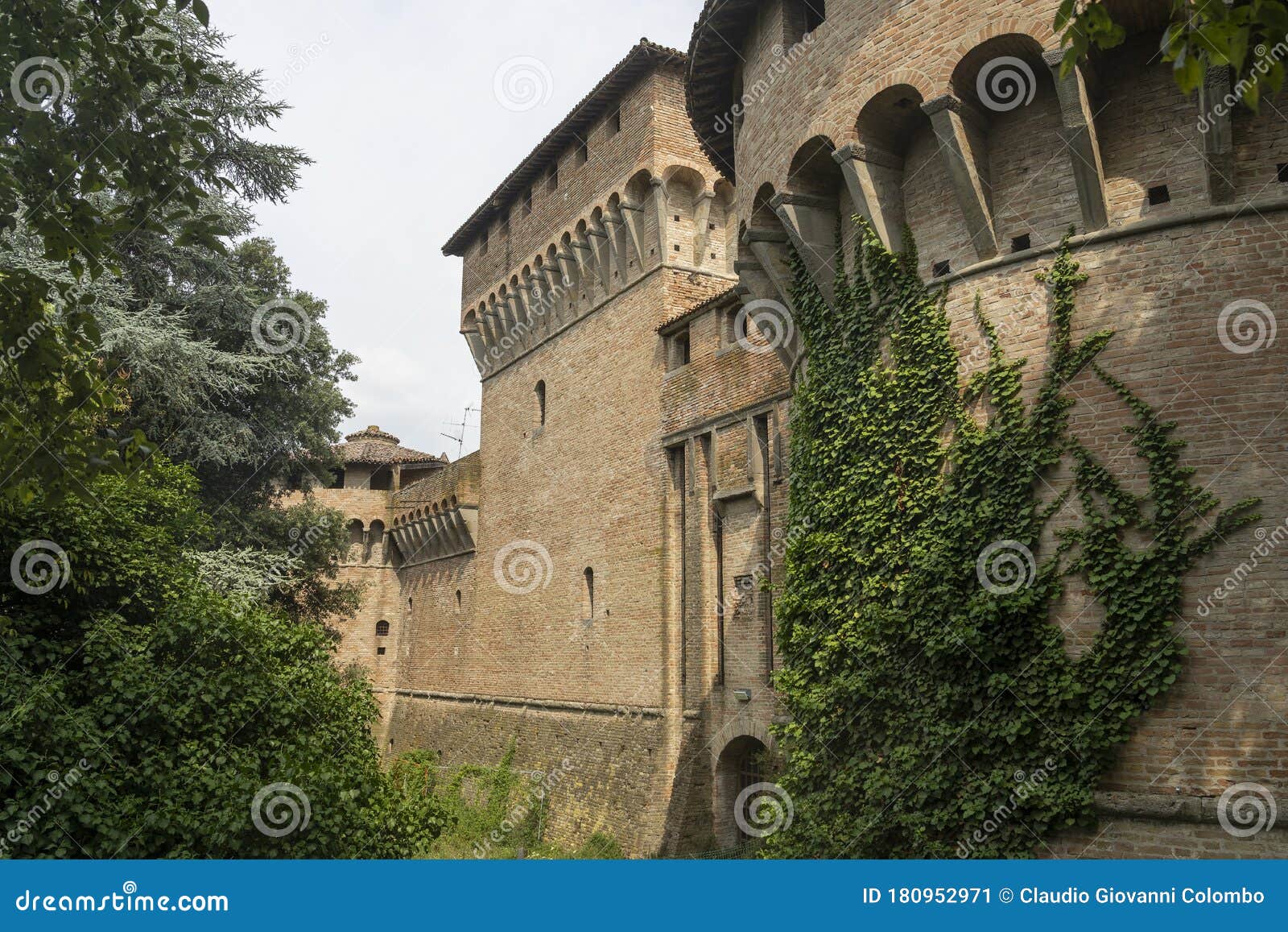 Castle of Forli, Emilia Romagna Stock Image - Image of building, europe ...