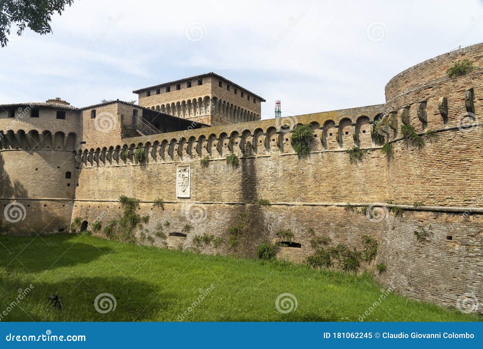 Castle of Forli, Emilia Romagna Stock Image - Image of building ...