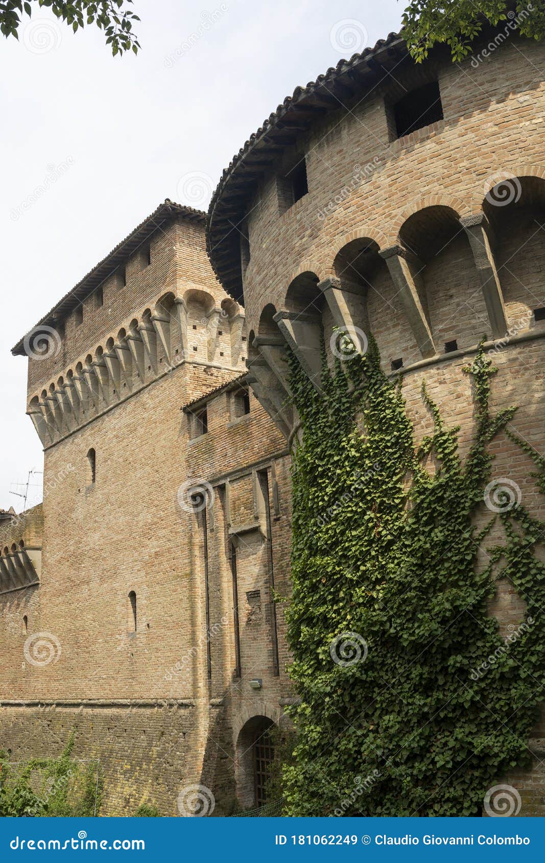 Castle of Forli, Emilia Romagna Stock Image - Image of medieval ...