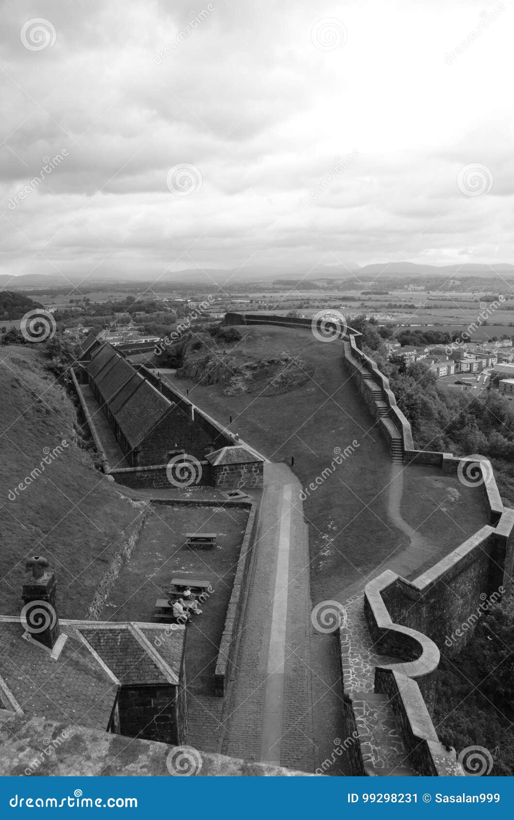 Castle Fortifications stock image. Image of scotland - 99298231