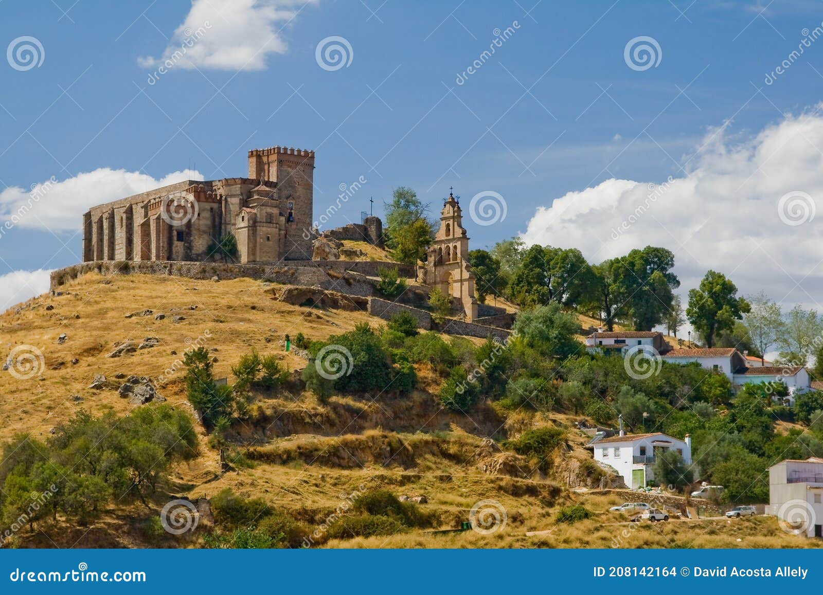 Castle - Fortress of Aracena Stock Photo - Image of fortified, fort ...