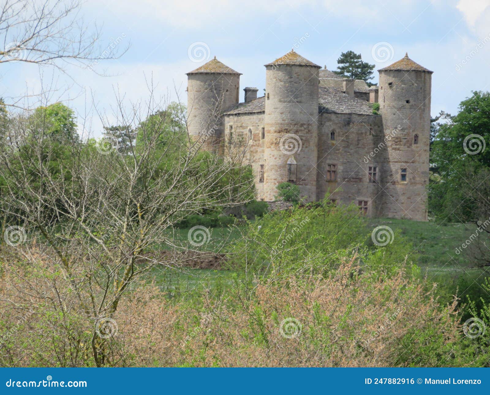 Castle Fortress Old Great Wall Protection Security Beautiful Stock ...