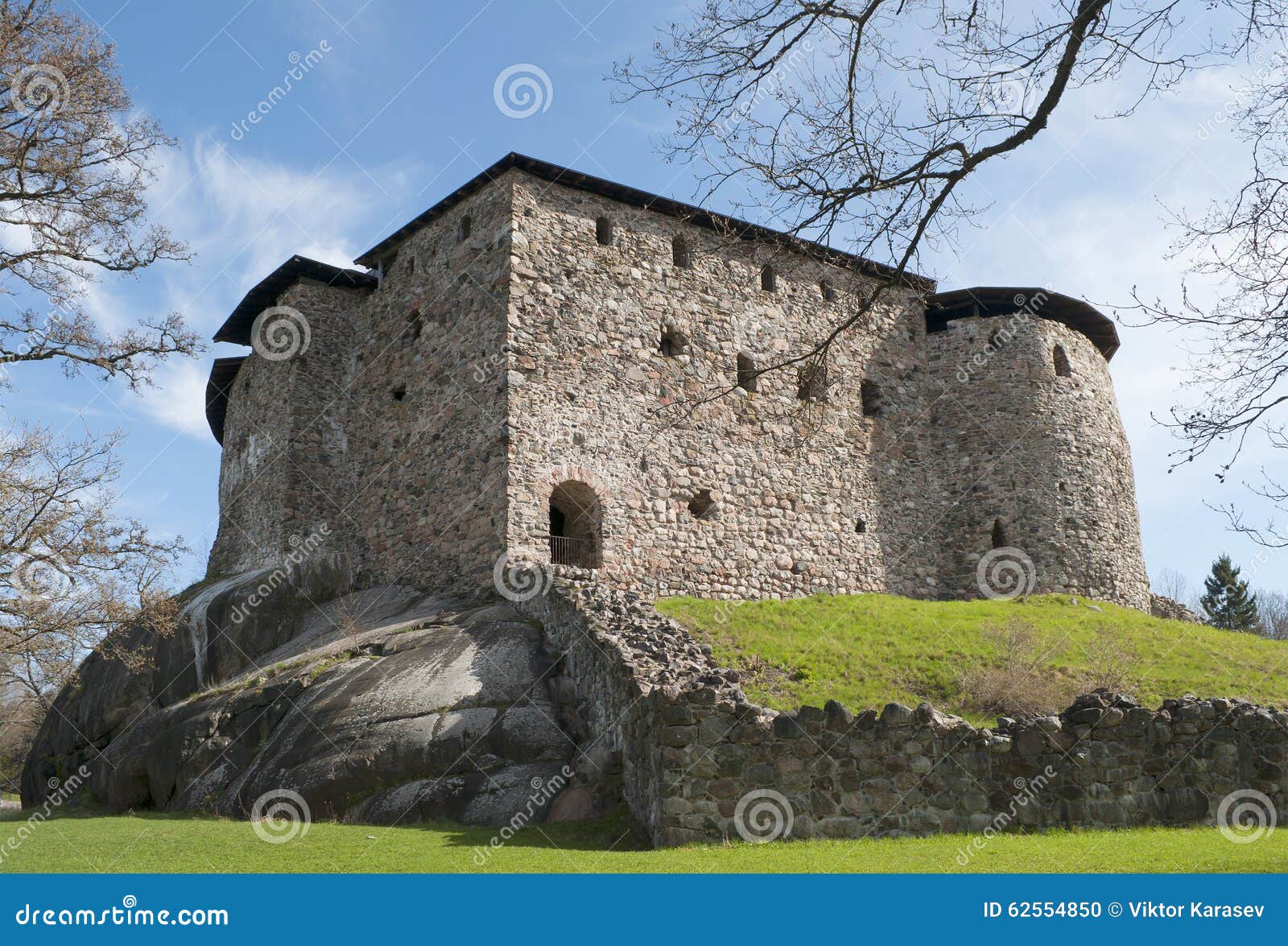 The Castle-fortress of Raseborg. Finland Stock Photo - Image of ...