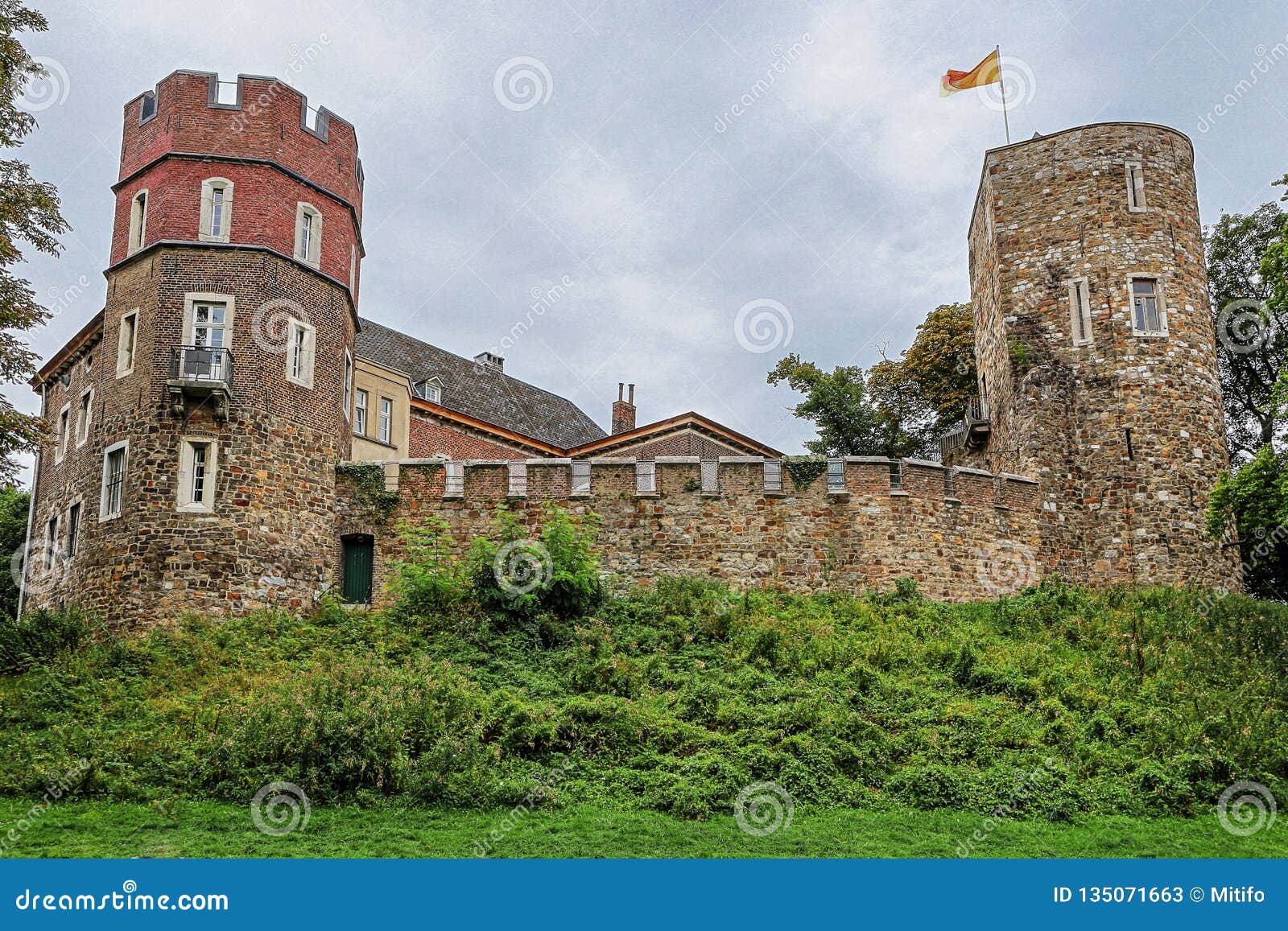 Castle Frankenberg in Aachen Stock Image - Image of frankenberg ...