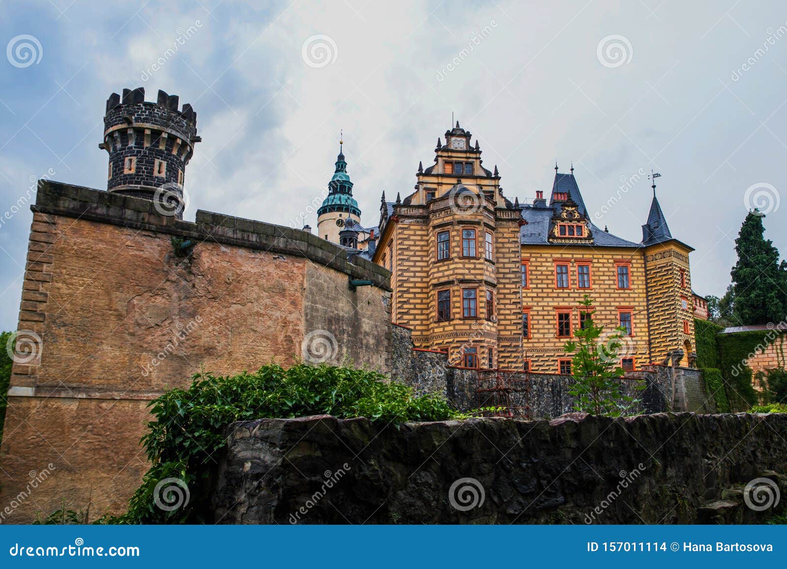 Castle Frydlant fotografia stock. Immagine di stile - 157011114