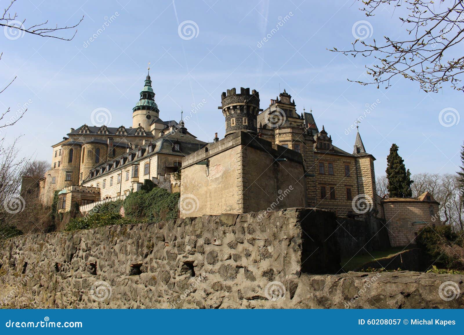 Castle Frydlant stock image. Image of frydlant, architecture - 60208057