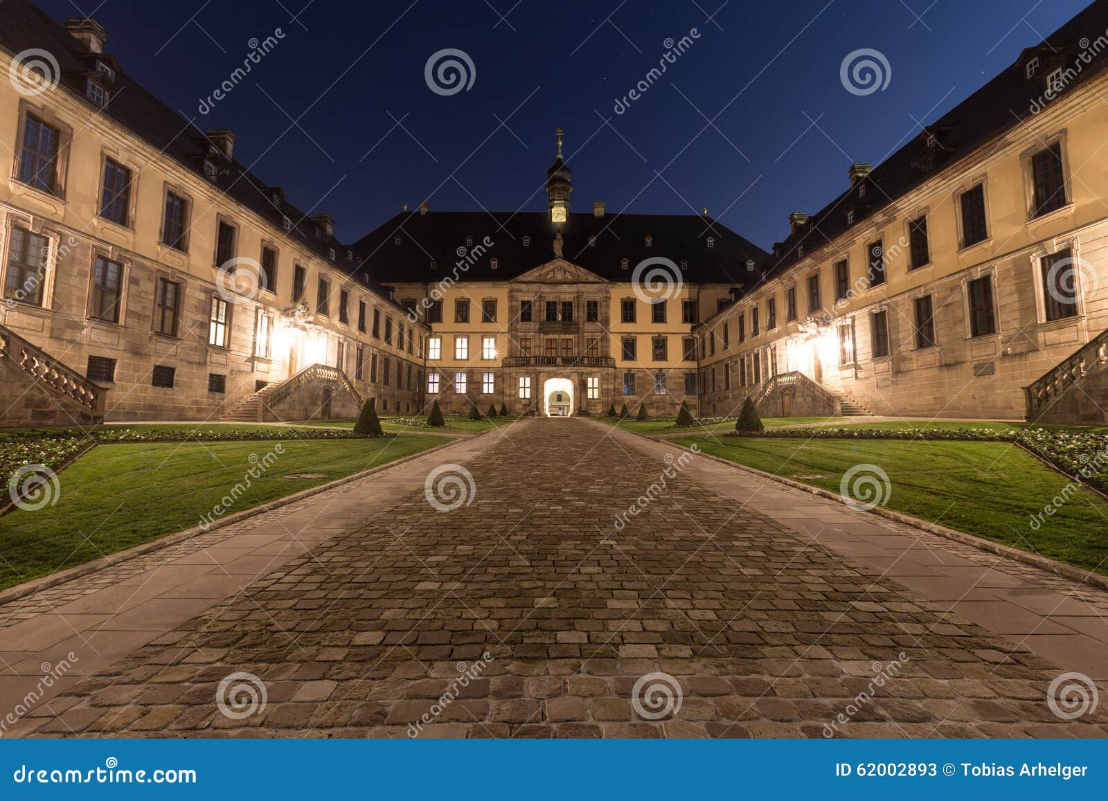 Castle Fulda in the Evening Stock Image - Image of castle, dark: 62002893