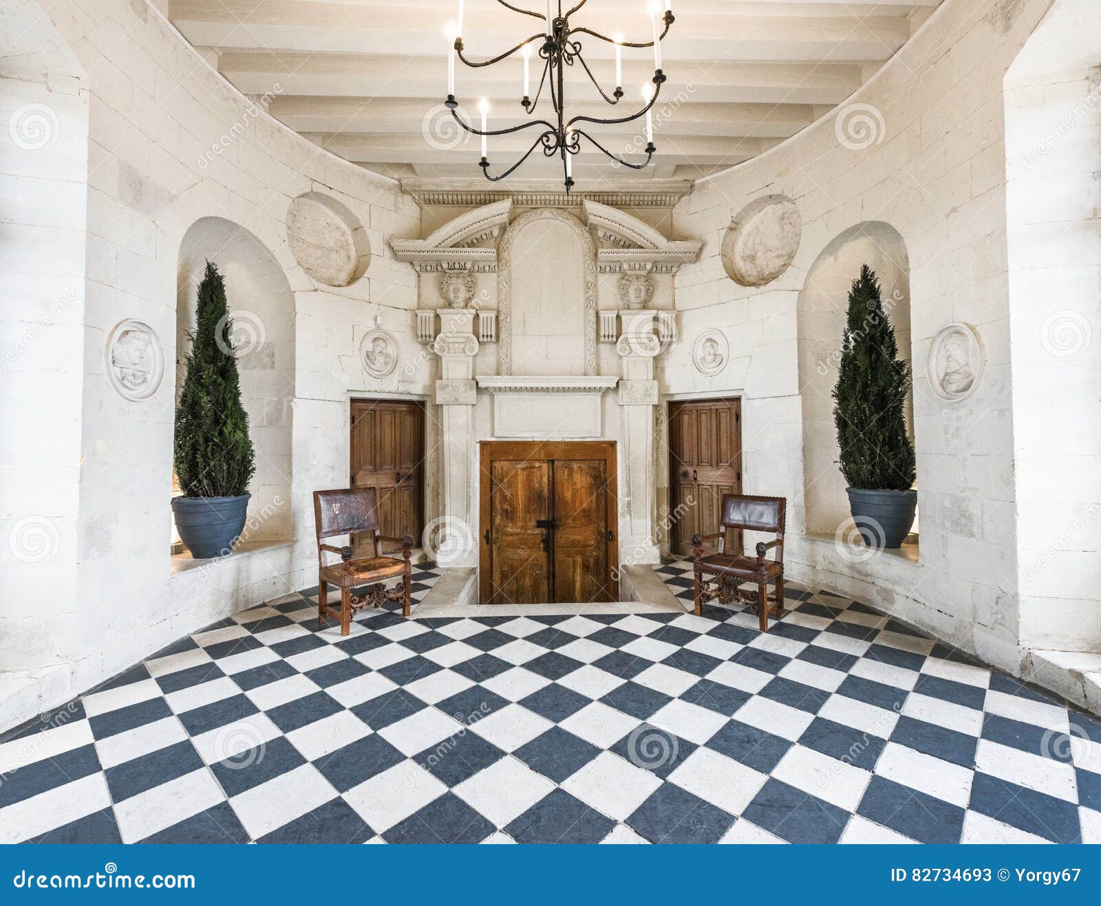 In the castle gallery editorial stock photo. Image of france - 82734693