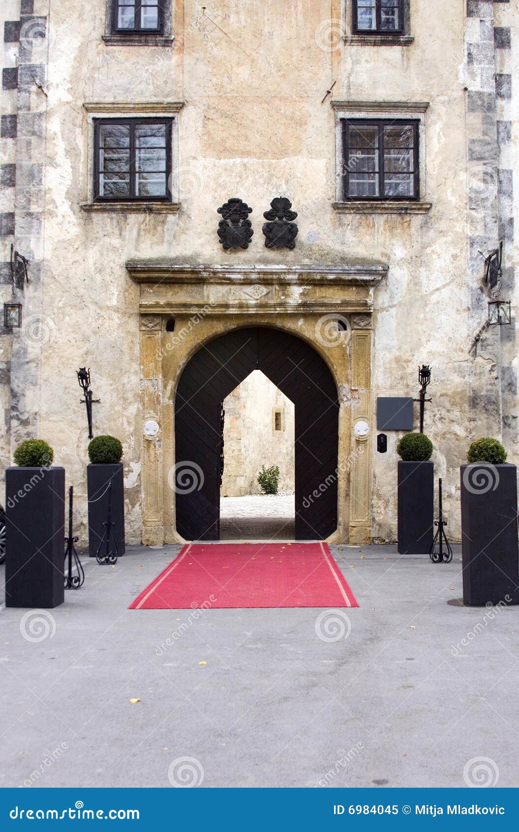 Castle gate stock image. Image of middle, castle, carpet - 6984045