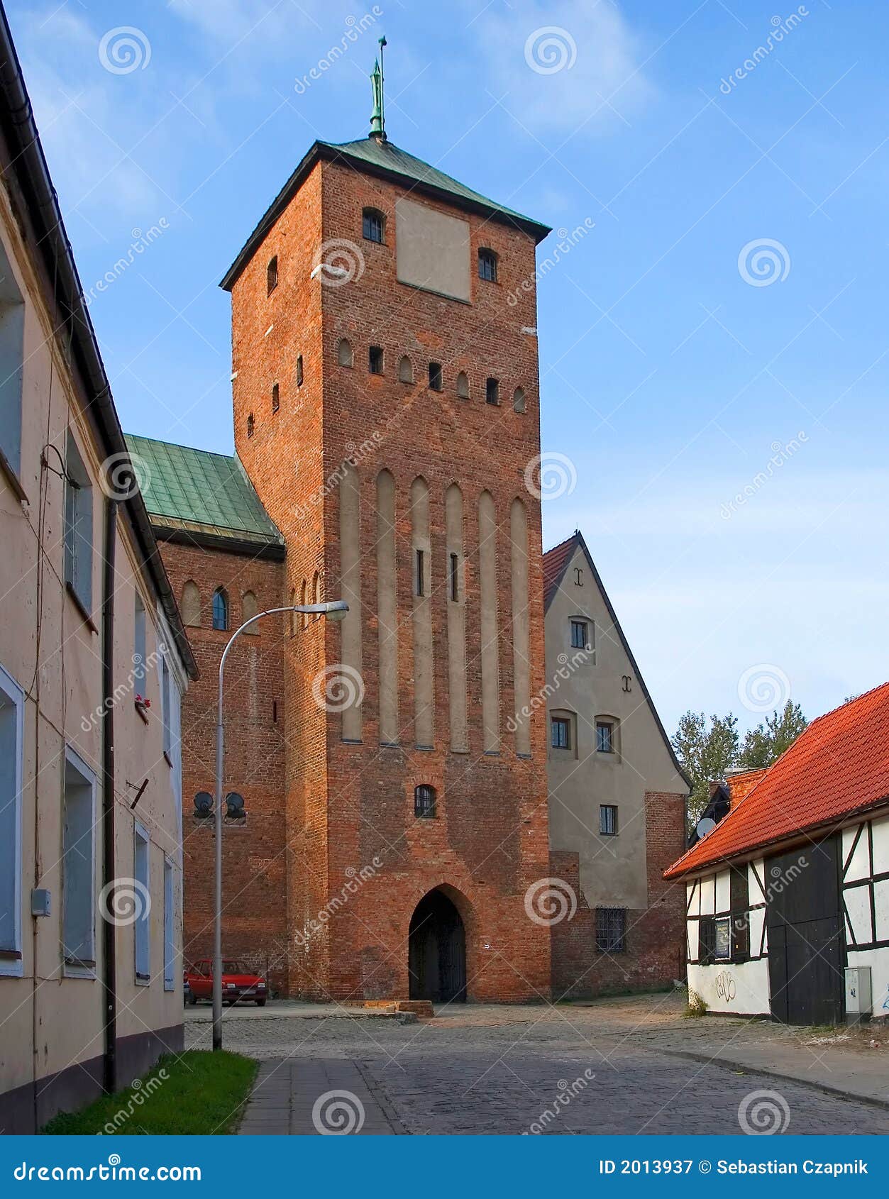 Old Castle With Gate And Towers Royalty-Free Stock Image ...