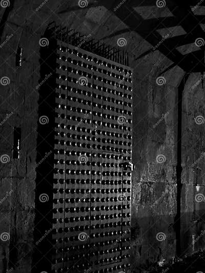 Castle Gate at Night stock image. Image of fortress, scenic - 13596279