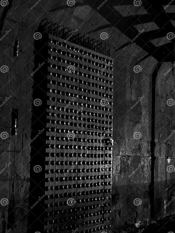 Castle Gate at Night stock image. Image of fortress, scenic - 13596279