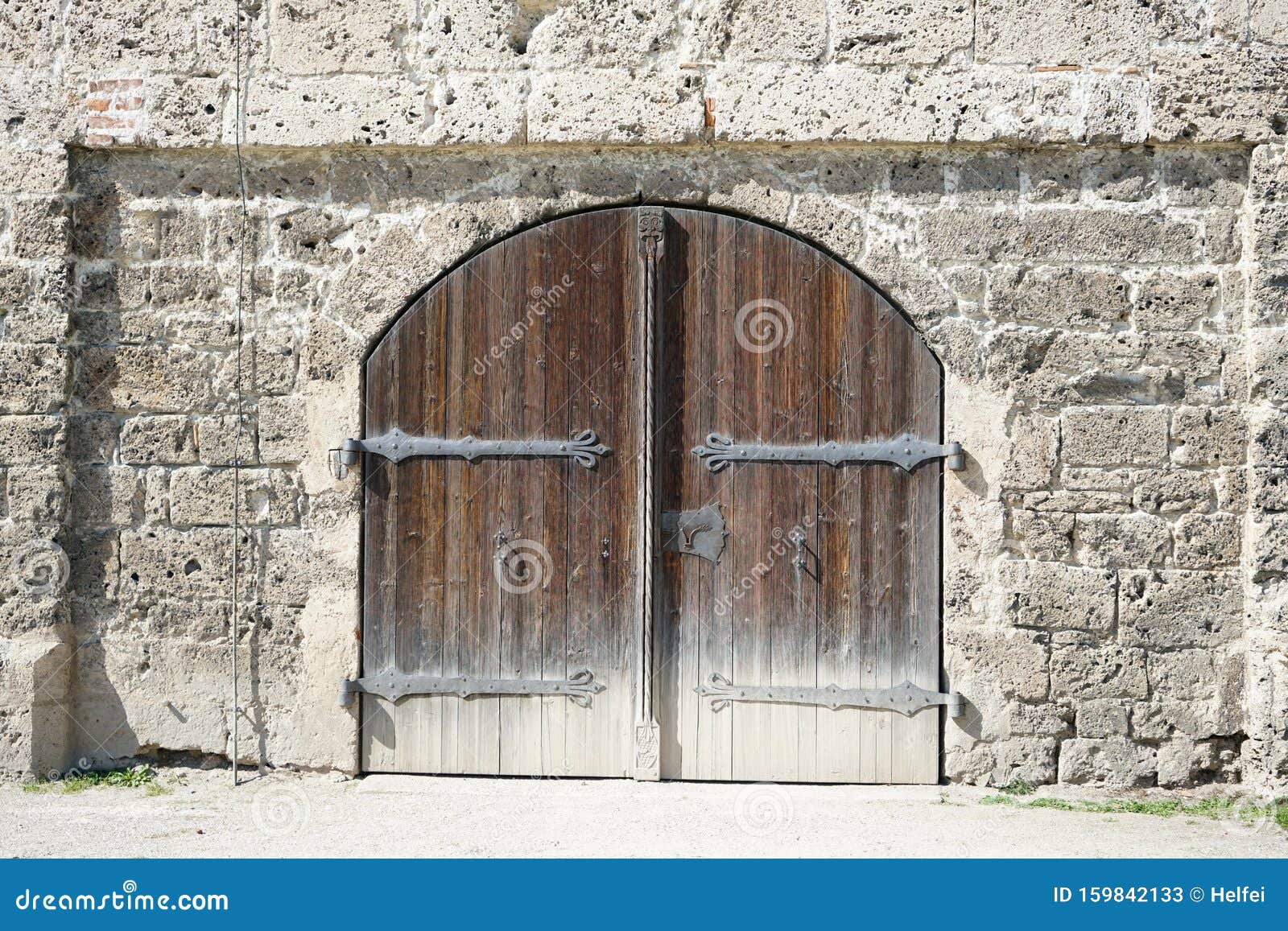 Castle Gate in an Old Fortress in a Park in Gemany Stock Image - Image ...