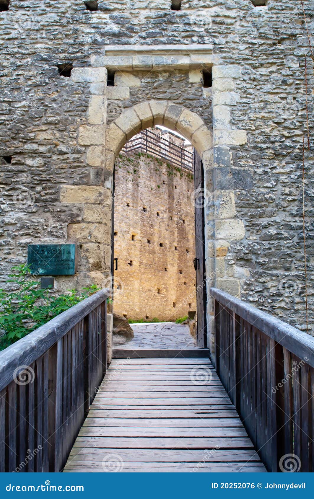 Castle Gateway stock photo. Image of footbridge, fort - 20252076