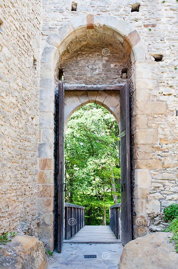 Castle Gateway stock photo. Image of ancient, catwalk - 20835340