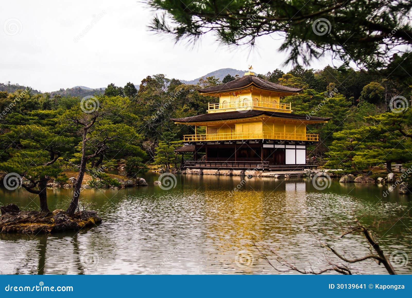 Castle Gold japan stock image. Image of buddhist, leaf - 30139641