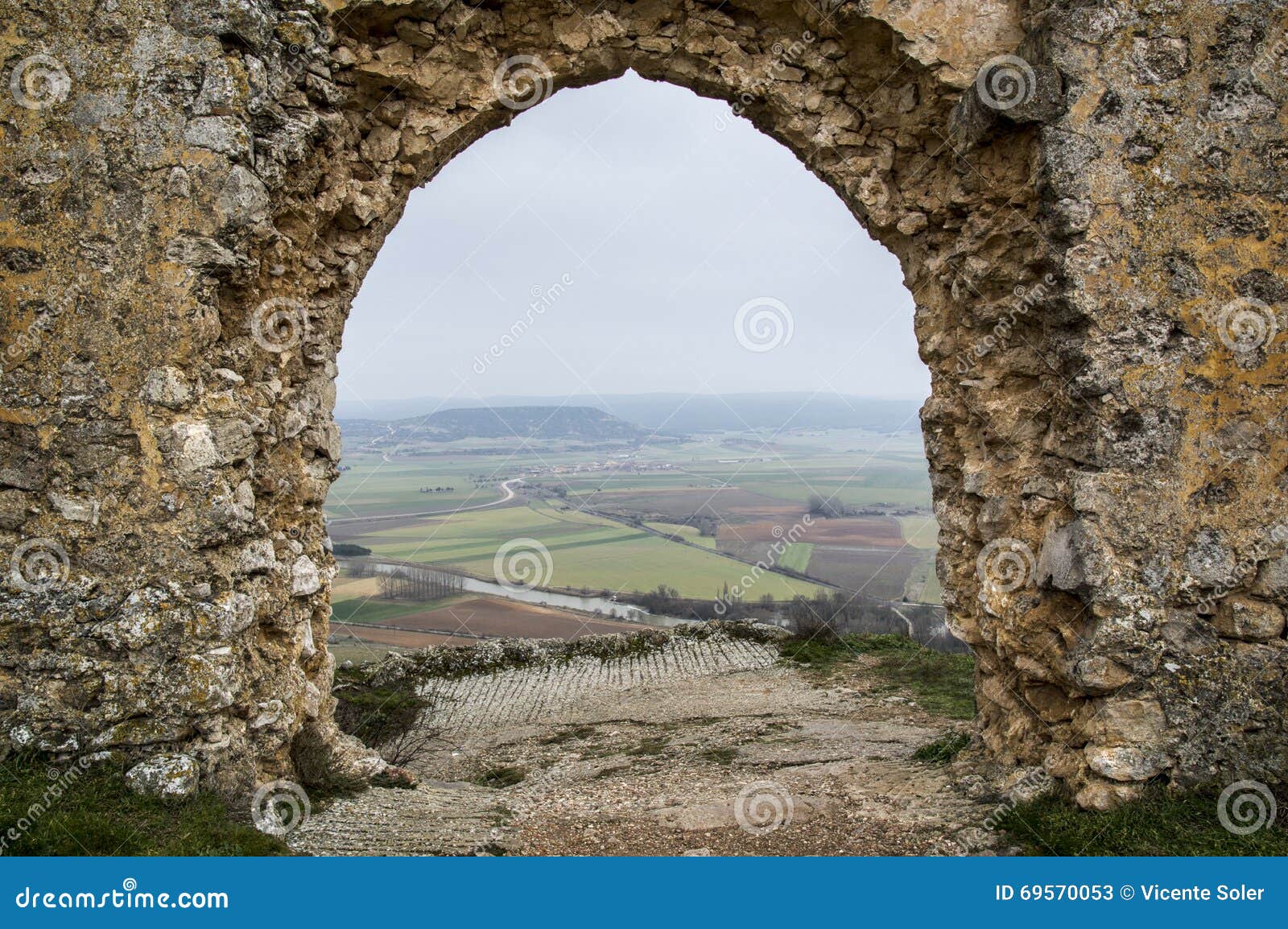 From the castle of Gormaz stock image. Image of gormaz - 69570053