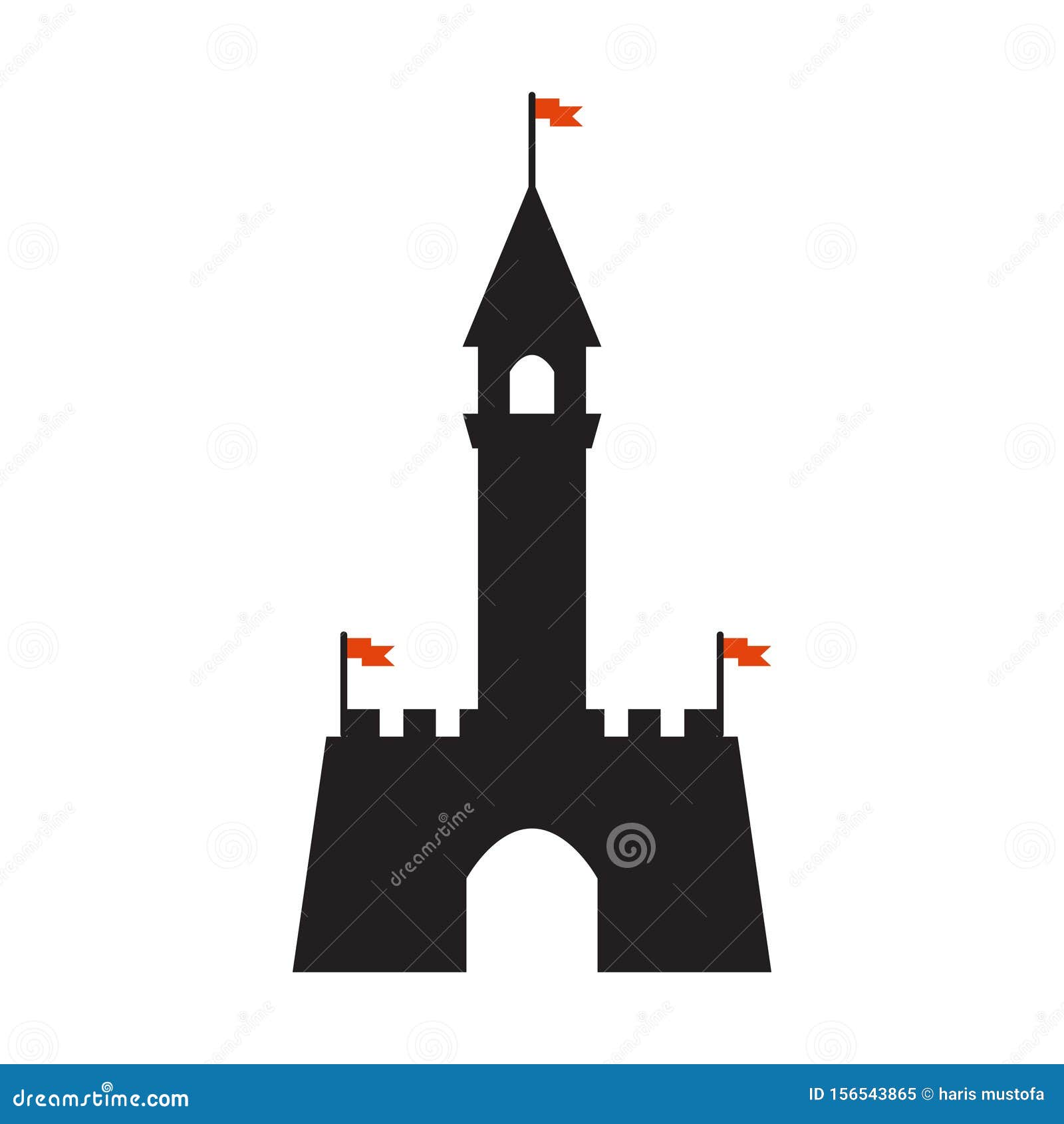 Castle Graphic Design Template Vector Isolated Illustration Stock ...