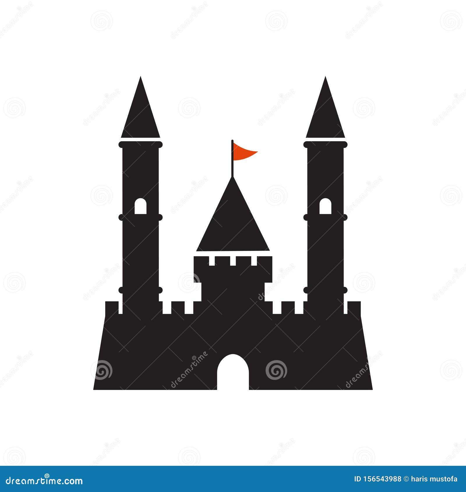 Castle Graphic Design Template Vector Isolated Illustration Stock ...