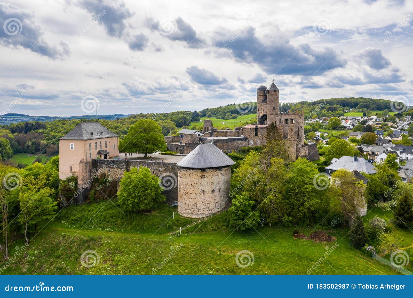 Castle Greifenstein Hesse Germany Stock Image - Image of hessen, dill ...