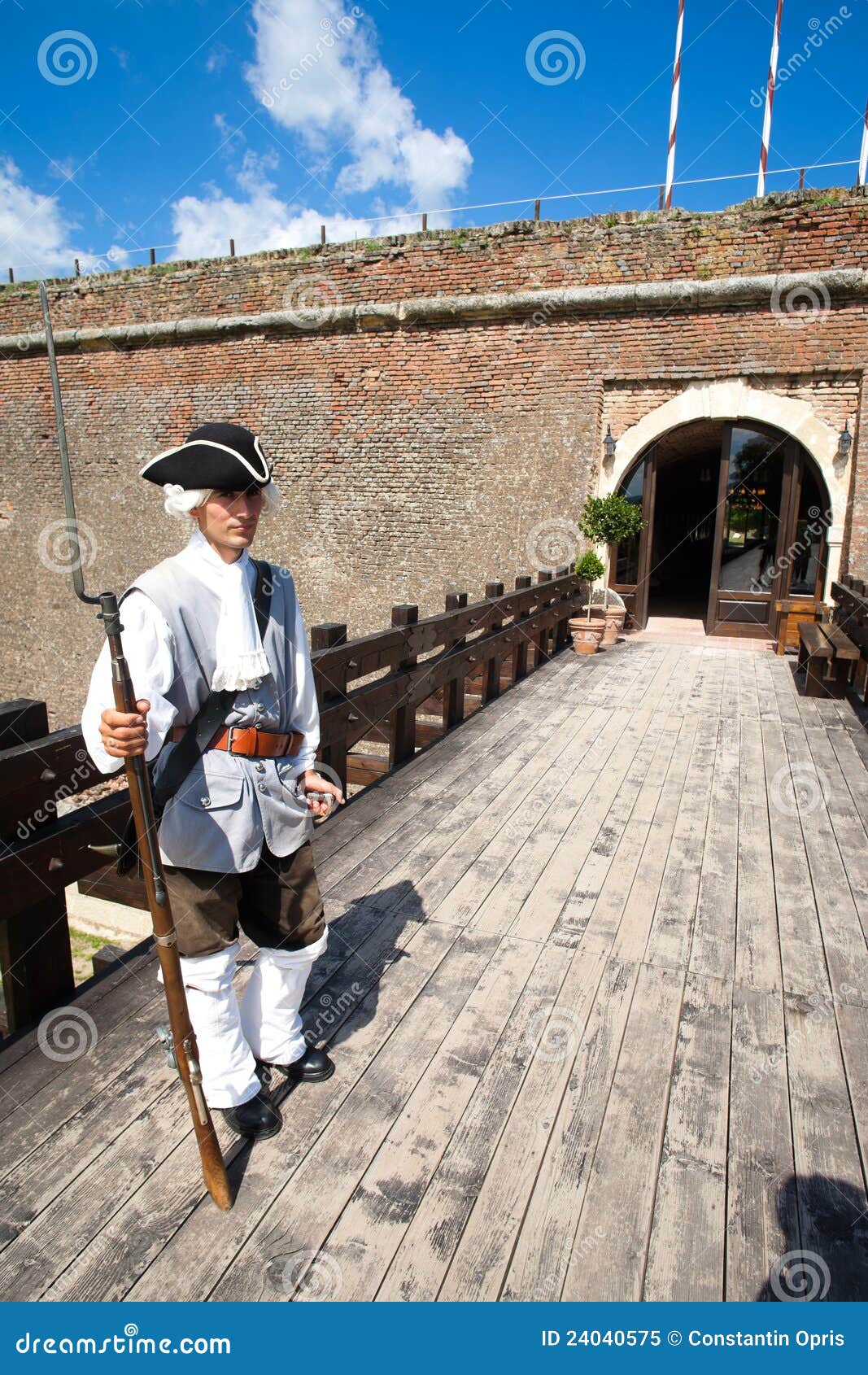 Castle guard editorial image. Image of arches, guard - 24040575