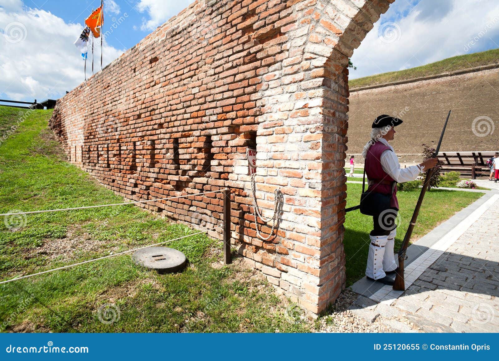 Castle guard editorial image. Image of castle, arches - 25120655