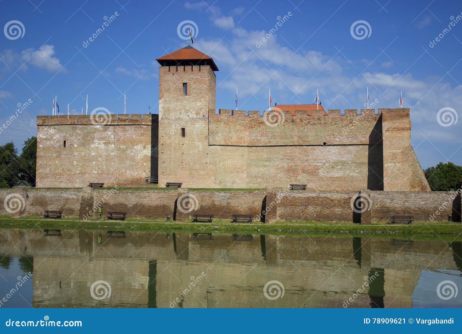 Castle of Gyula stock image. Image of heritage, bastion - 78909621