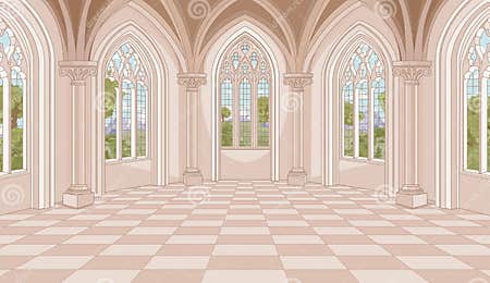 Castle Hall stock vector. Illustration of medieval, clip - 81876421