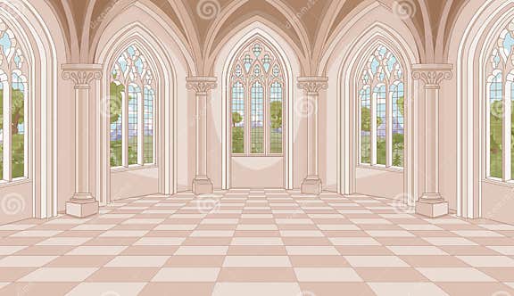 Castle Hall stock vector. Illustration of medieval, clip - 81876421