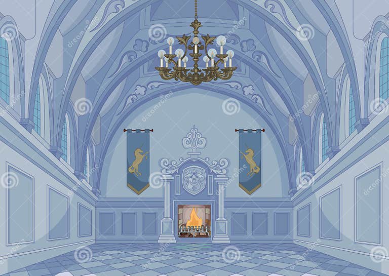 Castle Hall stock vector. Illustration of hall, creative - 94840984