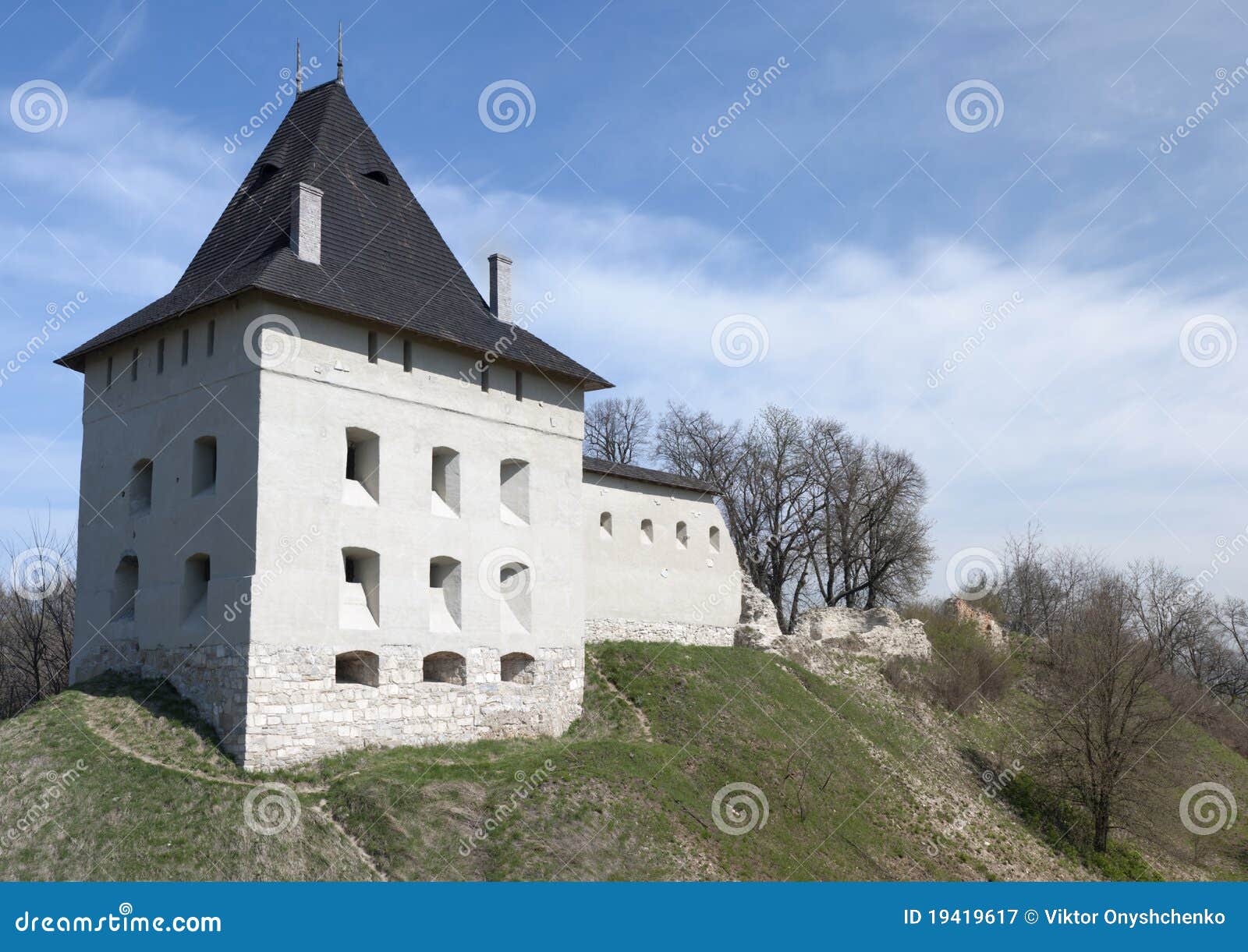 Castle in Halych stock image. Image of castle, fortified - 19419617