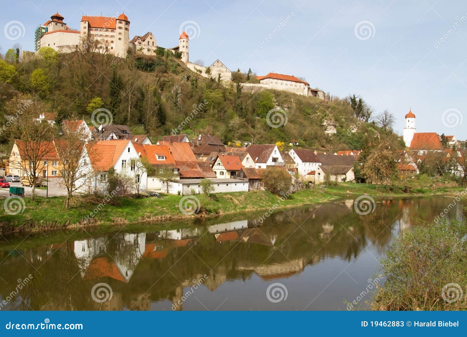 Castle Harburg in Franconia, Germany Stock Image - Image of bavaria ...