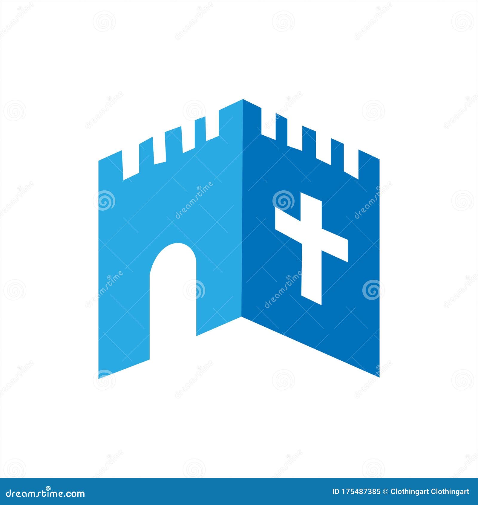 Castle Health Vector Logo Graphic Modern Abstract Stock Vector ...