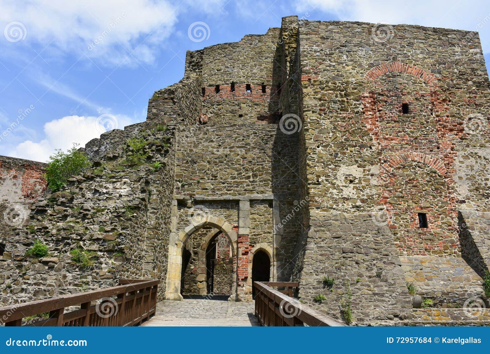 The castle Helfstyn stock photo. Image of fort, tower - 72957684