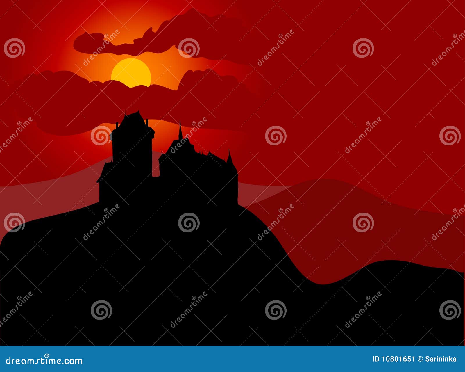 Ancient Red Moon Castle Stock Illustrations – 67 Ancient Red Moon ...