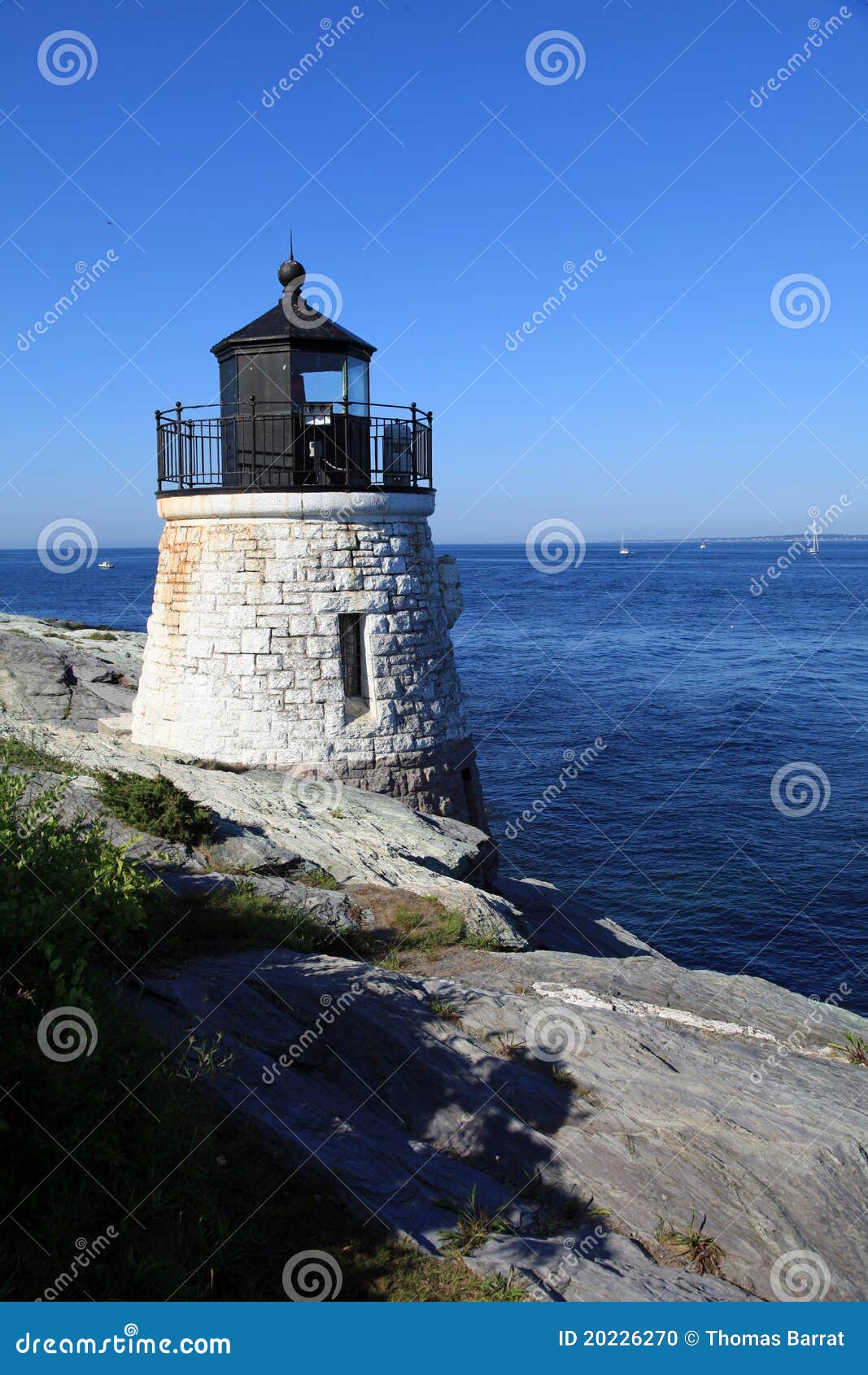 Castle Hill lighthouse stock photo. Image of attraction - 20226270